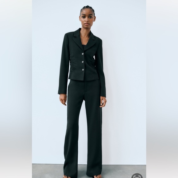 Zara | Jackets & Coats | Zara 2 Pieces Matching Set Tailored Wool Blend ...